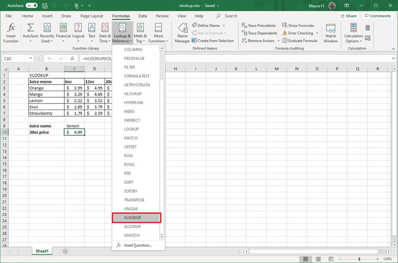 Comment utiliser RECHERCHEV dans Microsoft Excel
