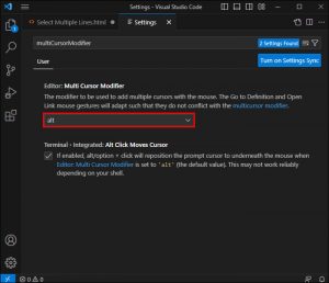 Comment sélectionner plusieurs lignes dans VS Code - Mundo Geek