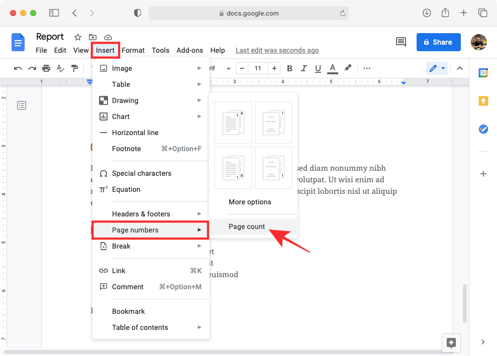 Comment ajouter et modifier les numéros de page sur Google Docs