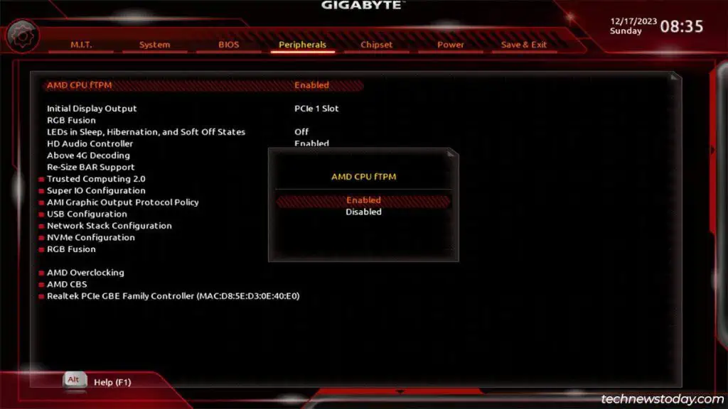 A TPM 2.0 engedélyezése a BIOS-ban - Mundo Geek