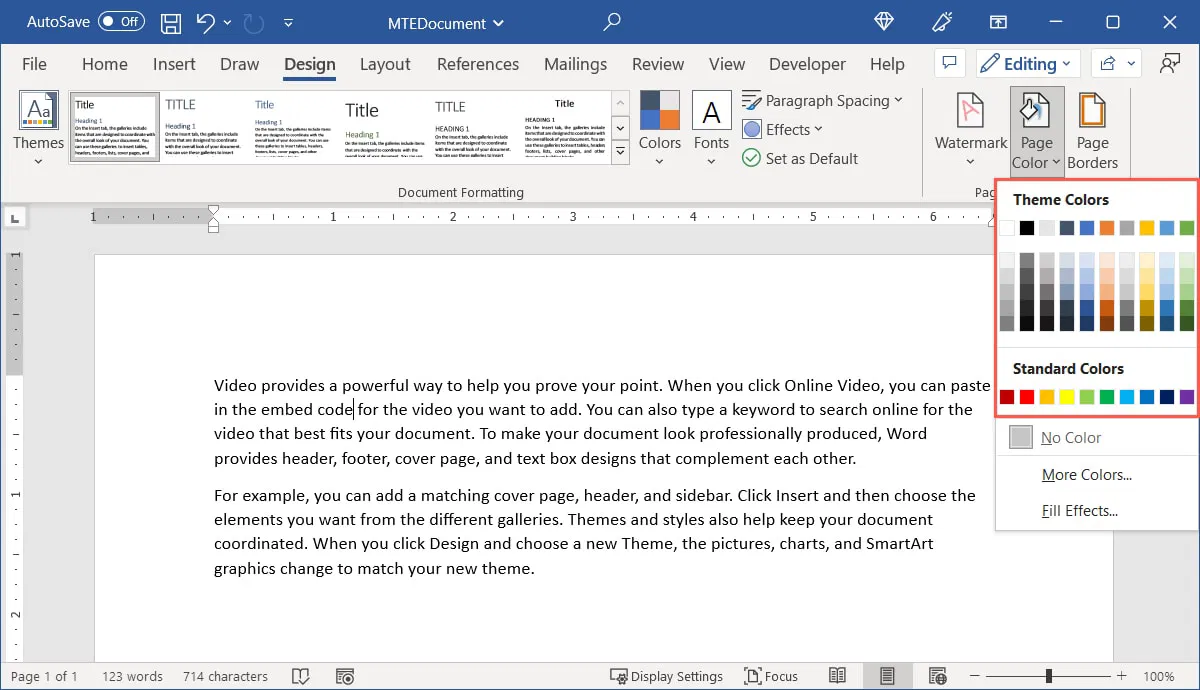 Háttér hozzáadása a Microsoft Wordben - Mundo Geek