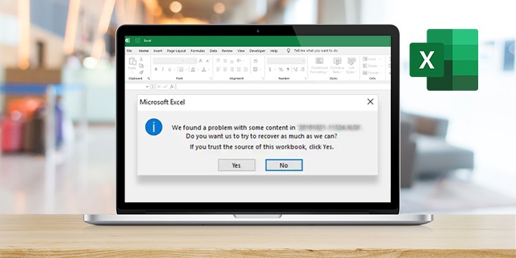 Perbaiki: Kami Menemukan Masalah dengan Beberapa Konten di Excel ...