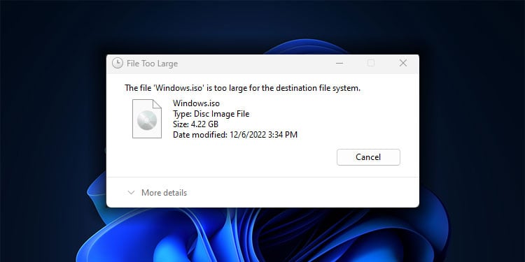 3 Cara Memperbaiki “File Terlalu Besar Untuk Sistem File Tujuan ...