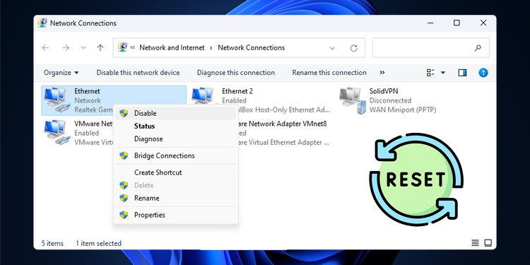Cara Mereset Adaptor Ethernet