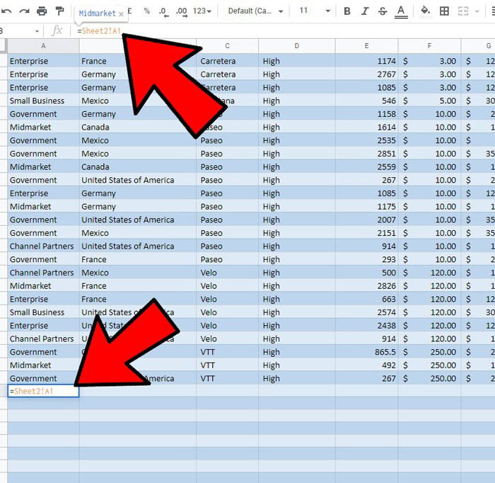 Cara menautkan data antara spreadsheet di Google Sheets - Mundo Geek
