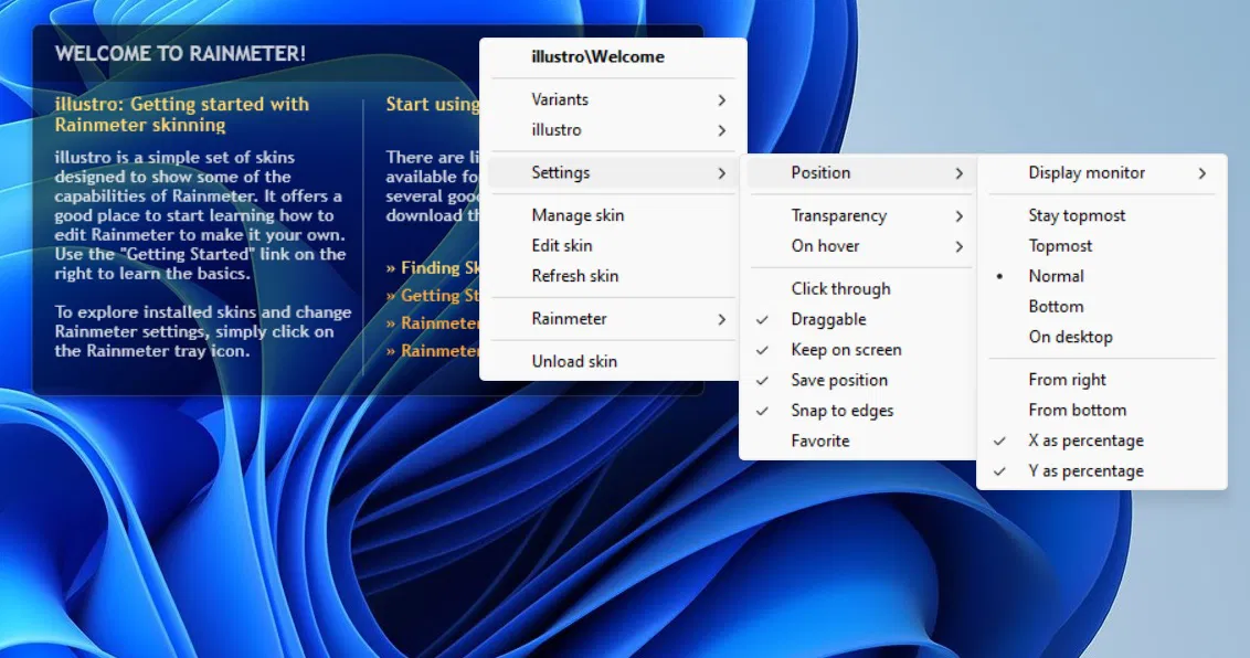 Sesuaikan Desktop Windows Anda Dengan Rainmeter - Mundo Geek