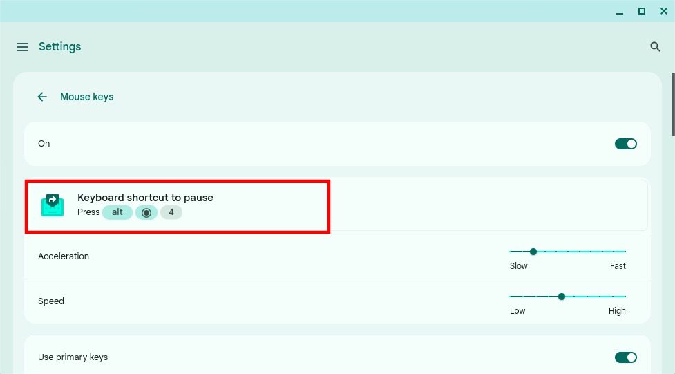 Cara mengontrol kursor mouse menggunakan keyboard di chromebook