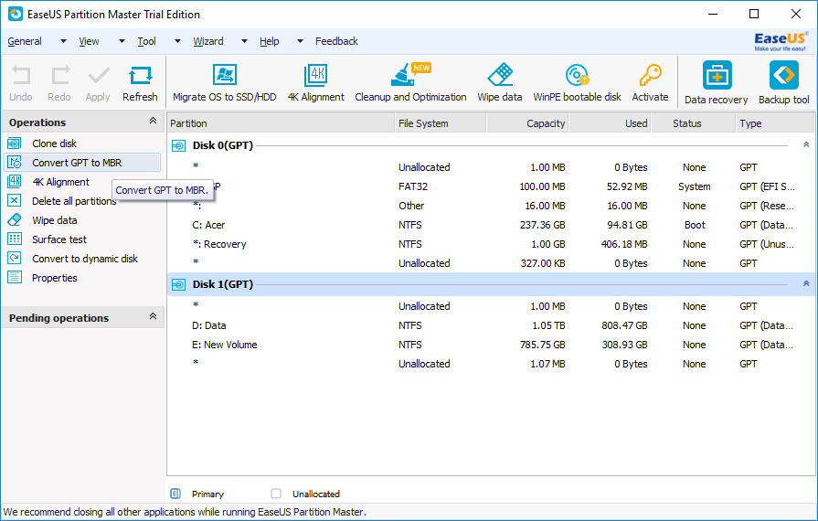 Cara Mengonversi Disk GPT ke Disk MBR di Windows 10