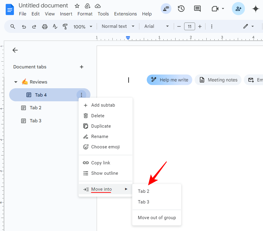 Cara mengatur Google docs dengan tab - Mundo Geek