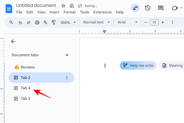 Cara mengatur Google docs dengan tab - Mundo Geek