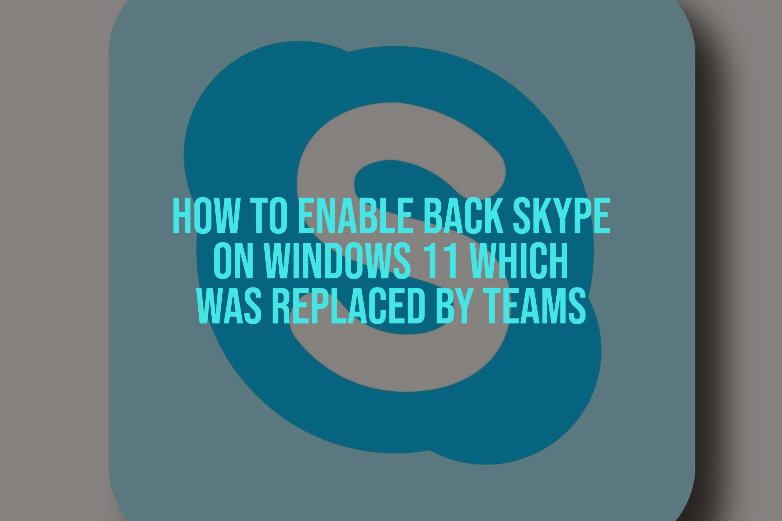 Come riattivare Skype su Windows 11 che è stato sostituito da Teams - Mundo Geek