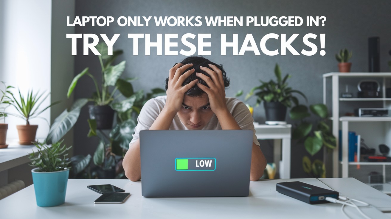 Il laptop funziona solo quando è collegato? Prova questi hack!