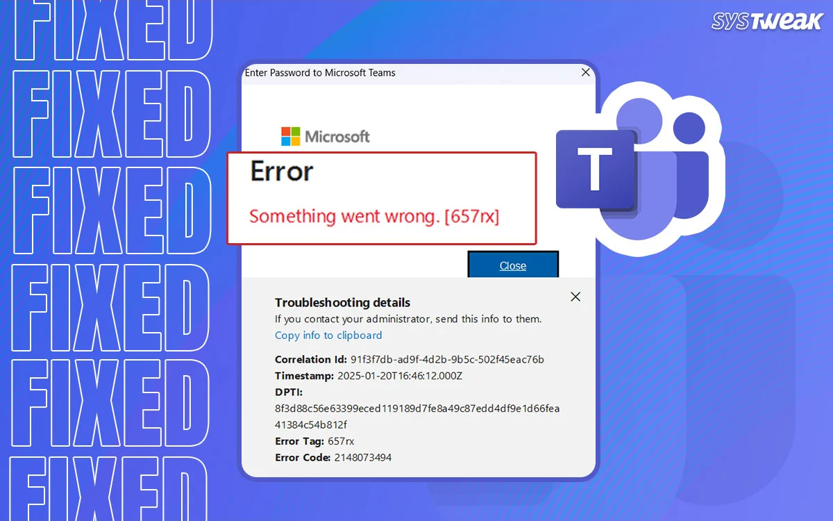 Come risolvere l'errore 657rx di Microsoft Teams in Windows 11/10 ...