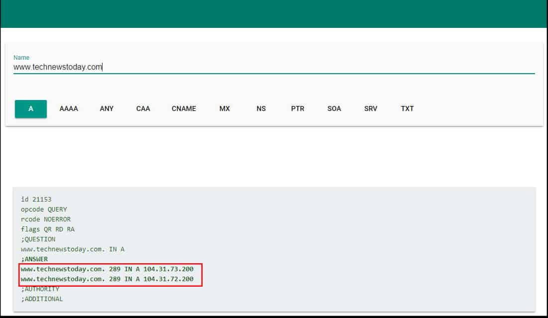 Come trovare l'indirizzo IP del sito web - Mundo Geek