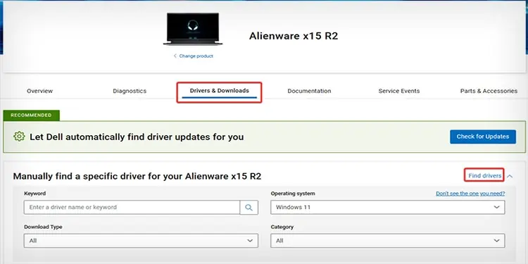 Come aggiornare il BIOS sul laptop Alienware
