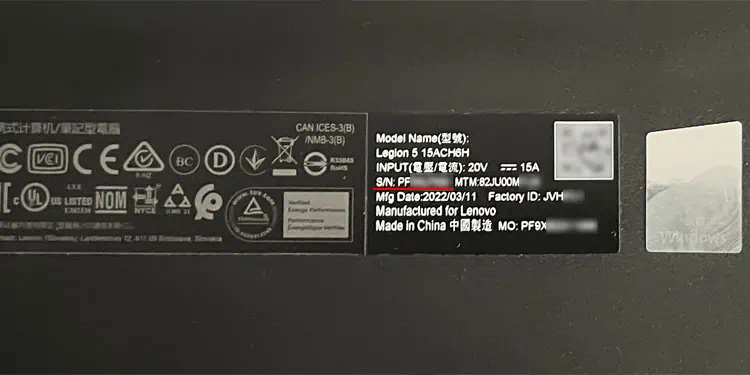 Come trovare il numero di serie sul laptop Lenovo - Mundo Geek
