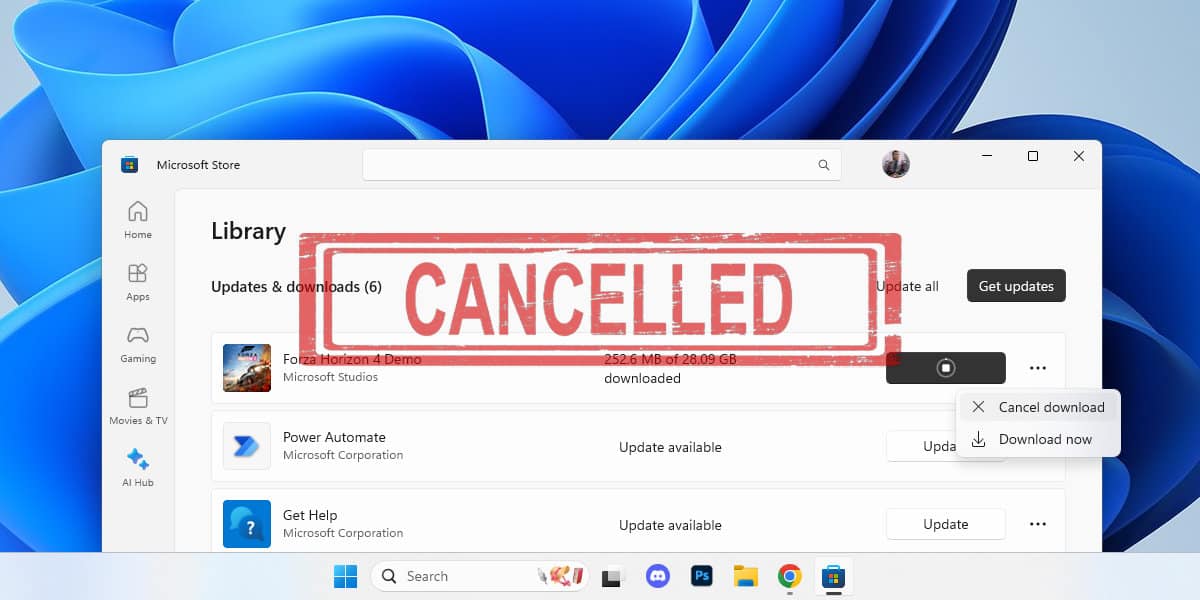 Come annullare un download - Mundo Geek