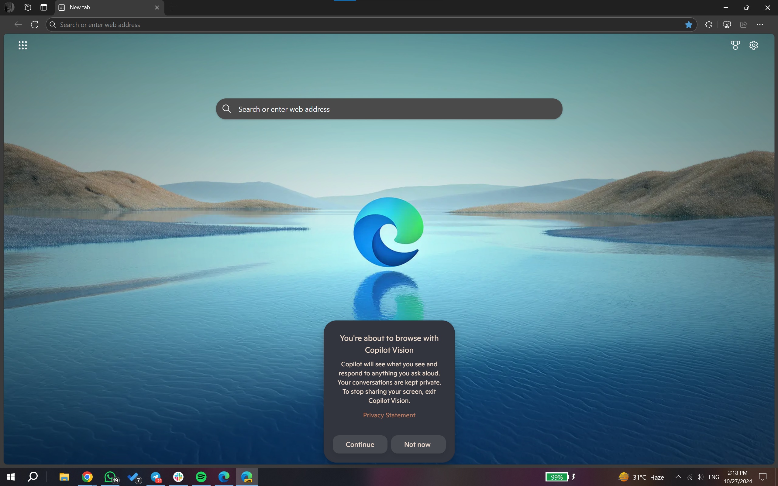 Microsoft Edge ottiene la nuova interfaccia utente di Copilot, accenna ...