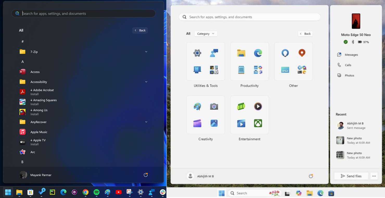 Microsoft conferma i nuovi iOS di Windows 11 come il layout del menu ...