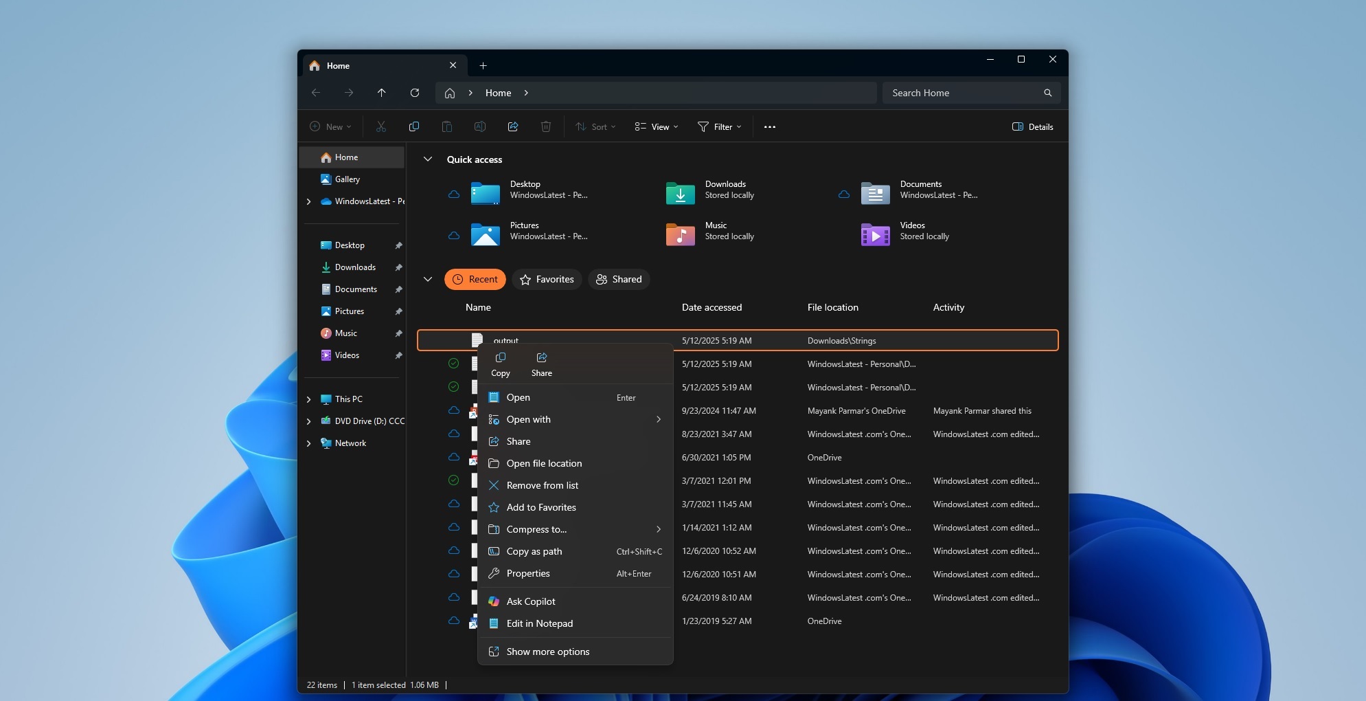 Windows 11: Microsoft sta aggiungendo Chiedi a Copilot al menu di ...