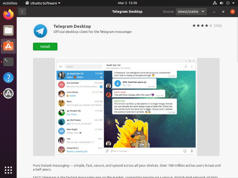 Come installare l'app desktop Telegram su Linux