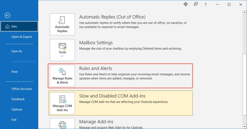 Come utilizzare le regole di Microsoft Outlook per gestire la posta in ...