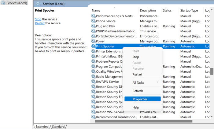 Come correggere l'errore "Il servizio spooler di stampa non è in esecuzione" in Windows