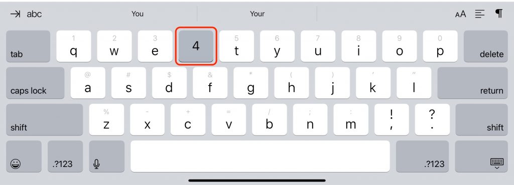 Tastiera iPad: come digitare numeri e simboli disattivati - Mundo Geek