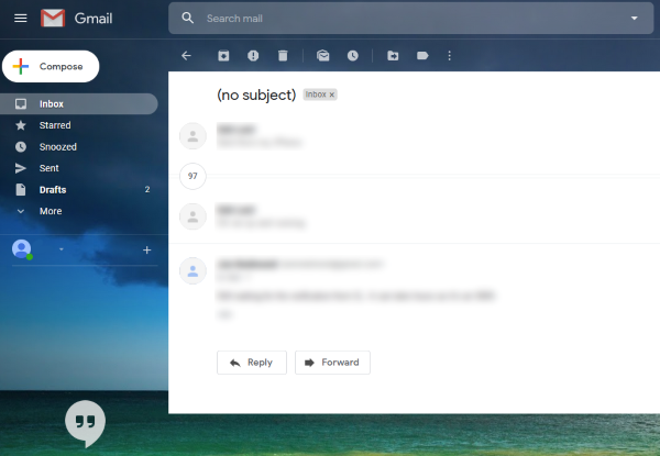 Come inoltrare solo una parte di una catena di posta elettronica in ...