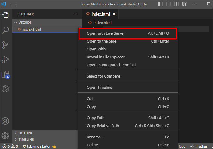 Come aprire con Live Server in VS Code - Mundo Geek