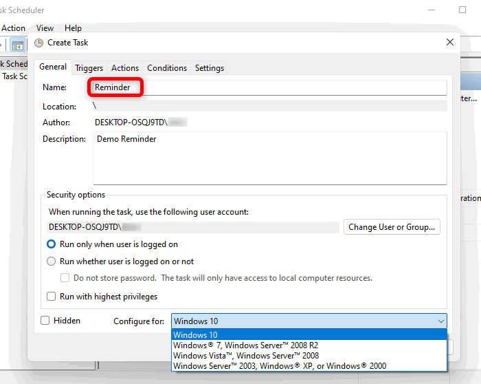 כיצד להגדיר תזכורות ב- Windows - Mundo Geek