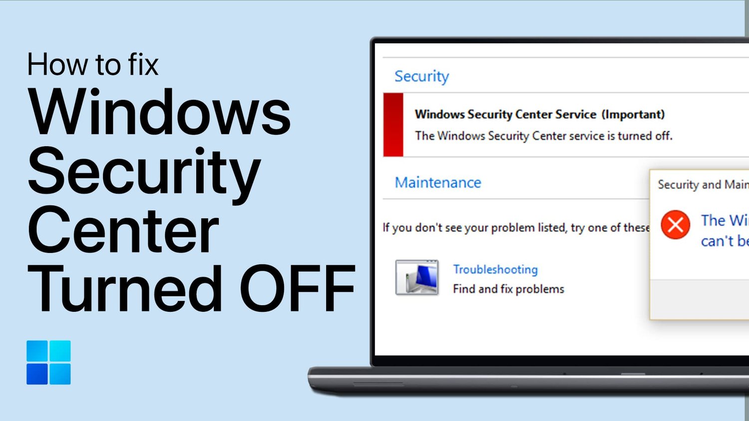 Windowsセキュリティセンターサービスを修正する方法Windowsでオフまたは欠落している - Mundo Geek