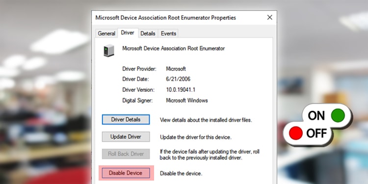 Microsoft Device Association Root Enumerator とは何ですか?無効にしたほうがいいでしょうか ...