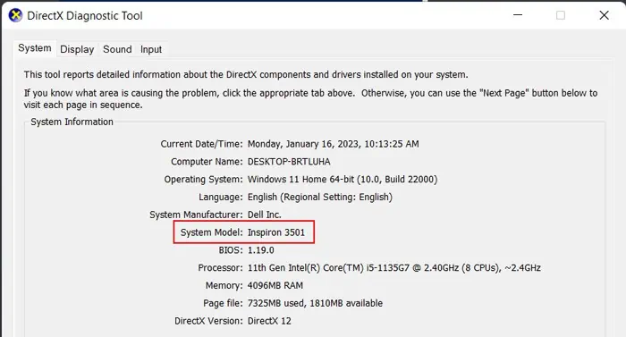 Dell ノートパソコンのモデルとシリアル番号を確認する方法 - Mundo Geek