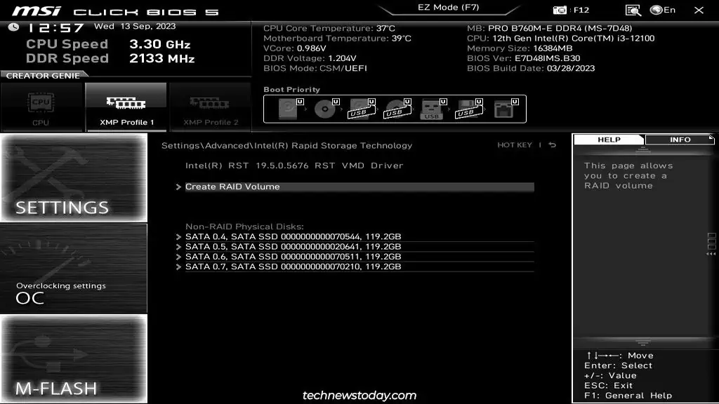 MSI マザーボードで RAID アレイを作成する方法 - Mundo Geek