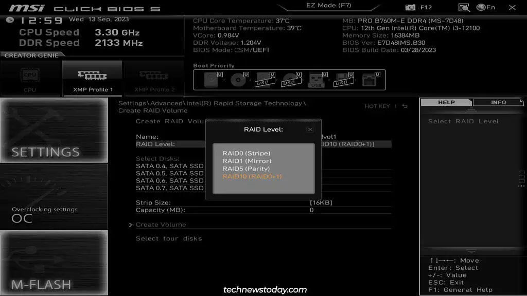 MSIマザーボードにRAIDアレイを作成する方法 - Mundo Geek