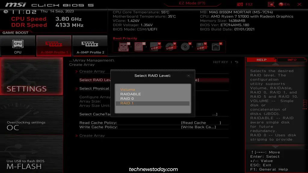 MSIマザーボードにRAIDアレイを作成する方法 - Mundo Geek