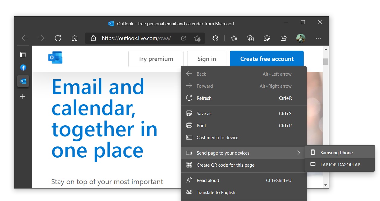 Windows 10 のタブ共有などを備えた Microsoft Edge 92 が Android 向けにリリース