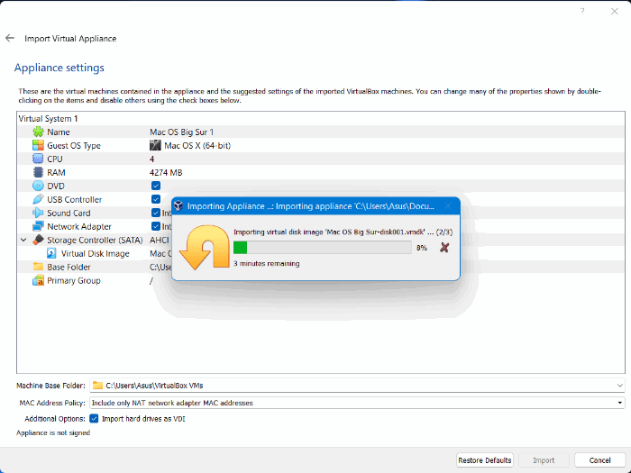 VirtualBox で OVA ファイルをインポートおよびエクスポートする方法 - Mundo Geek