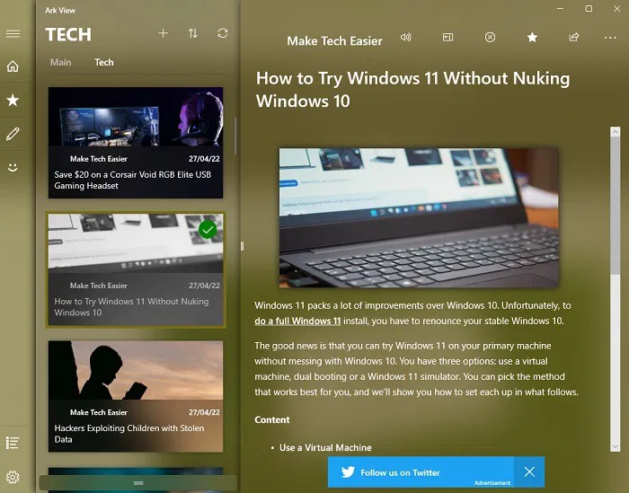 Windows 向けのベスト RSS リーダー 8 つ - Mundo Geek