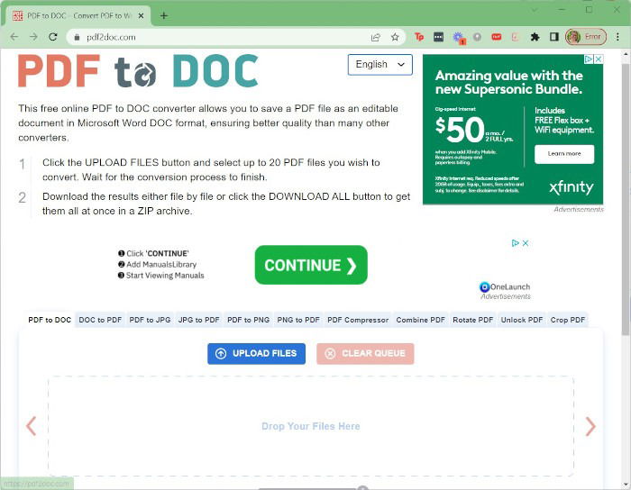 PDF を Microsoft Word ドキュメントに変換する方法
