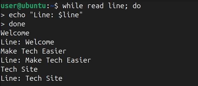 Linuxで読み取りコマンドの使用方法