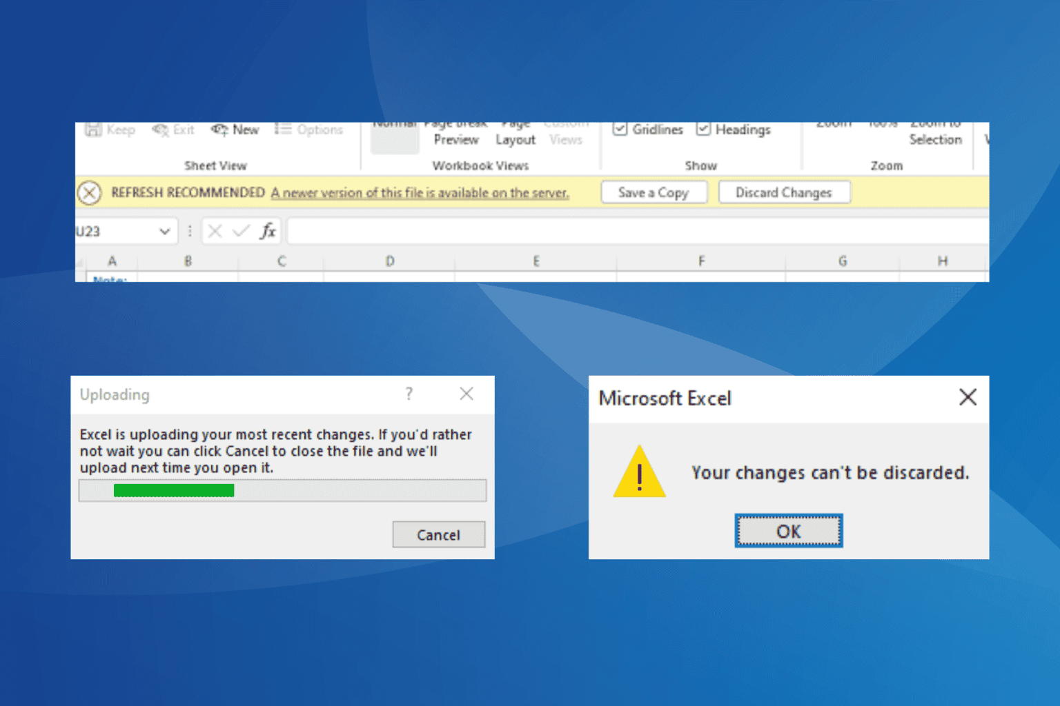 Excel の更新に関する推奨エラー: 修正する 5 つの方法 - Mundo Geek