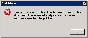 Windows：「プリンターをインストールできません。この名前が付いた別のプリンターまたはプリンターが既に存在します」と解決します ...