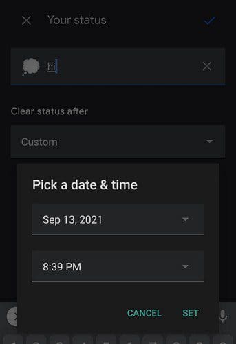 Gmail の Google チャットのステータスを変更する方法 - Mundo Geek