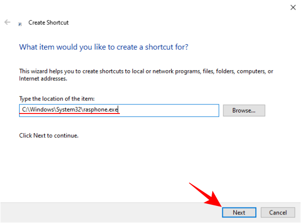 WindowsでVPN接続へのショートカットを作成する方法 - Mundo Geek