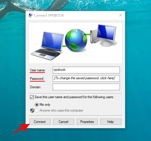 WindowsでVPN接続へのショートカットを作成する方法 - Mundo Geek