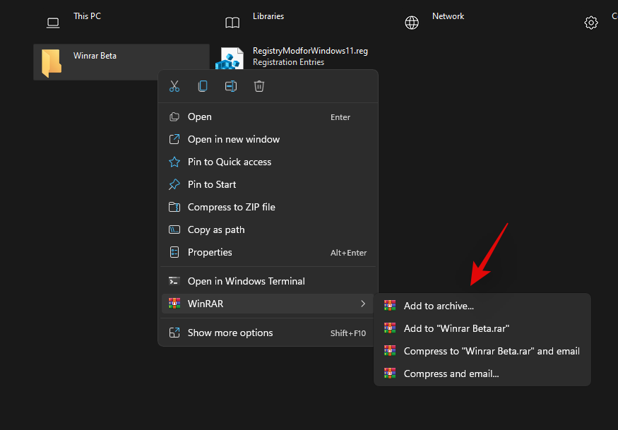 Windows11コンテキストメニュー：右クリックメニューにWinrarまたは7-zipを追加する方法 - Mundo Geek
