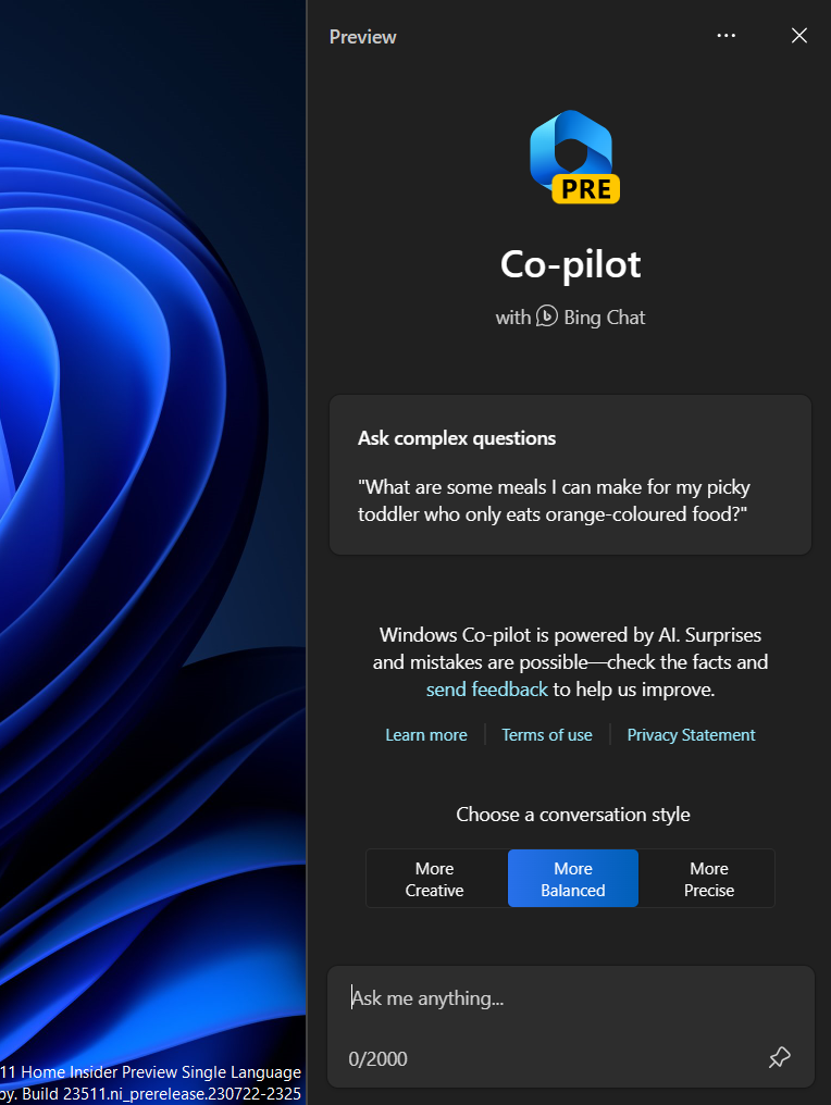 Windows CopilotでAI画像を生成する方法