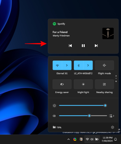 Windows 11のクイック設定でメディアコントロールオーバーレイを無効にする方法 - Mundo Geek
